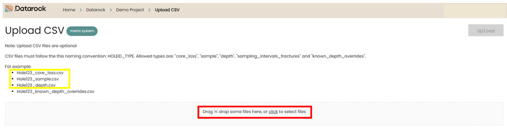Uploading CSV Data Uploading CSV Data