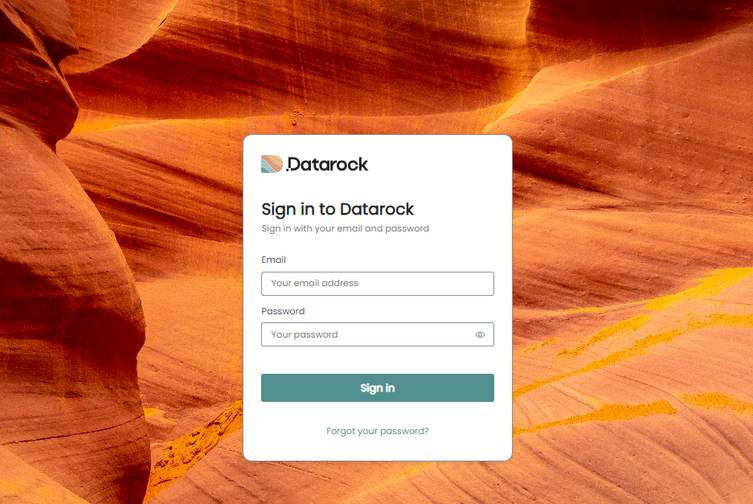 How do I login to Datarock Core?