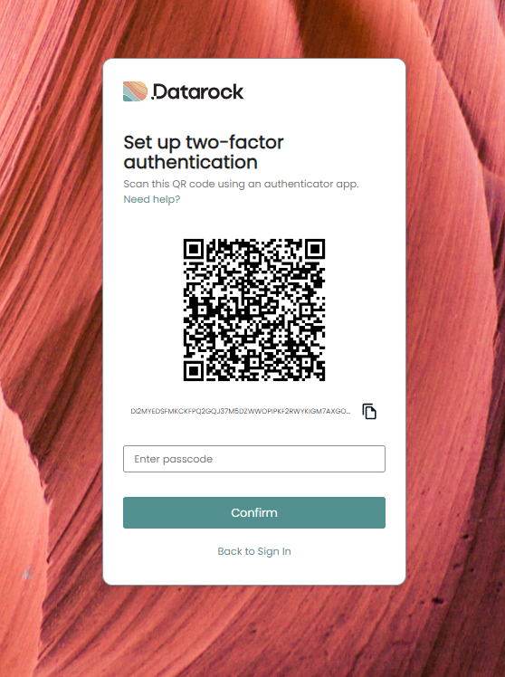 How do I login to Datarock Core?